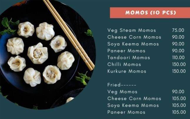 Menu of Mom's Momos, Electronic City, Bangalore