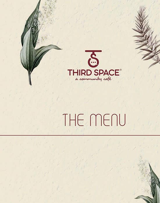 Menu of Third Space, Sector 16, Faridabad