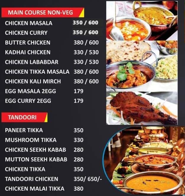 Menu of Holy Smoke, Sector 37, Faridabad