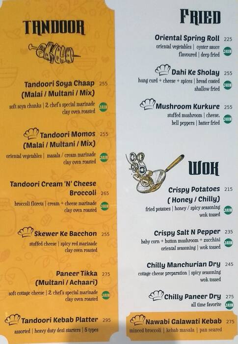 Menu at Indus Flavour Express, Delhi, 1