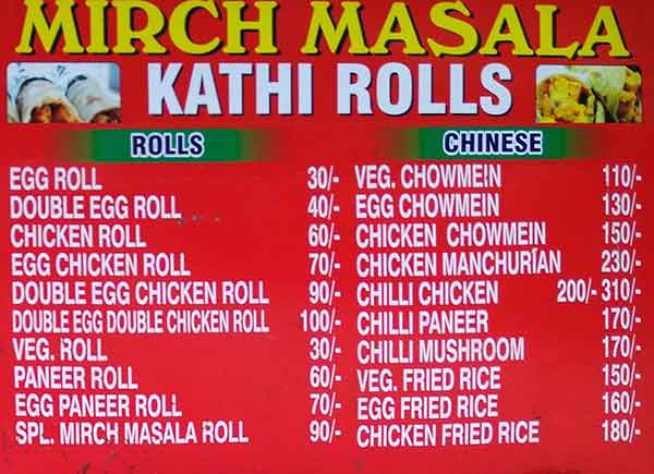 Mirch Masala Menu, Menu for Mirch Masala, Saket, New Delhi - Zomato