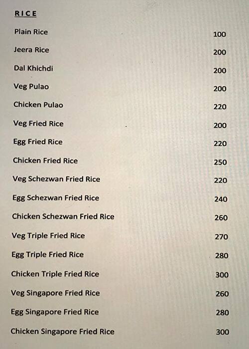 Menu at Ronaldo's Imperial Bar & Restaurant, Mapusa, Mapusa - Anjuna ...