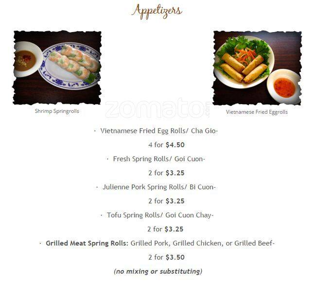 Pho Tan An Menu, Menu for Pho Tan An, Katy, Houston - Urbanspoon/Zomato