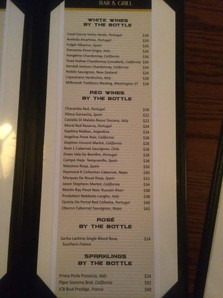 Menu at Algarve Bar and Grill, Rocky Hill