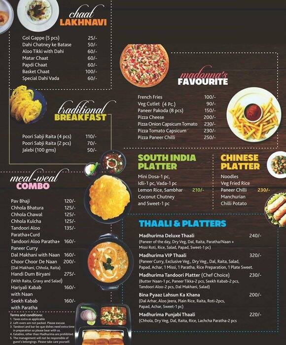 Madhurima Sweets Menu, Menu untuk Madhurima Sweets, Gomti Nagar ...