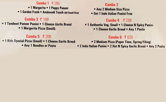 Menu of Real Paprika, Kotecha Nagar, Rajkot