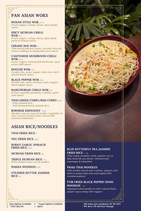 Menu of Thyme & Whisk, Jubilee Hills, Hyderabad