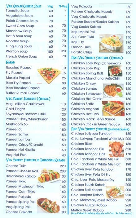 Hotel Paradise Menu, Menu for Hotel Paradise, Kalyan, Thane - Zomato