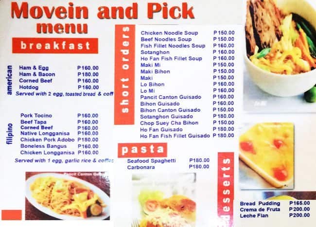 Movenpick Bakeshop Menu, Menu for Movenpick Bakeshop, Banawe, Quezon ...