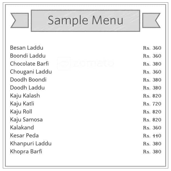 Bhagat Mishthan Bhandar Menu, Menu for Bhagat Mishthan Bhandar, MI Road ...