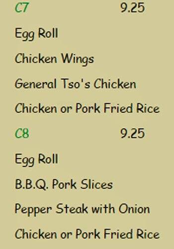 Menu at Asian King BBQ, Mississauga, Truscott Dr. #24