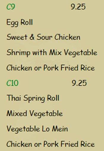 Menu at Asian King BBQ, Mississauga, Truscott Dr. #24