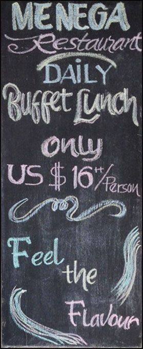 Menu at Menega Seaside Restaurant, Kuta Selatan