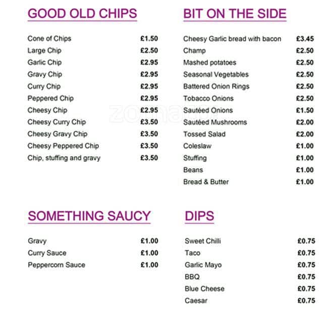 Menu at The Blackthorn pub & bar, Dungannon