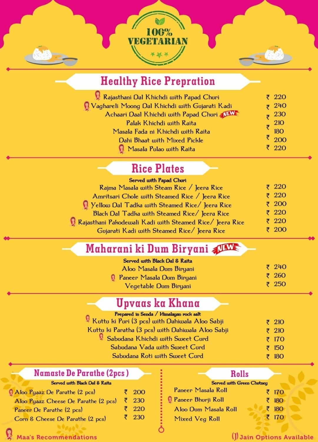 Menu at Namaste India, Mumbai, Shop No.5