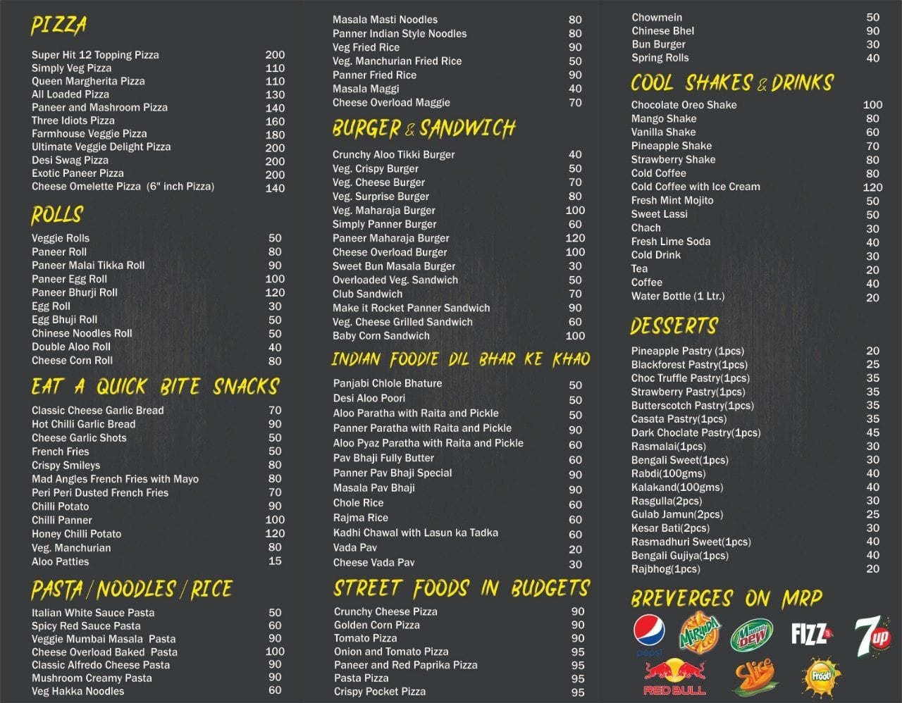 Menu at Uncle Anu's Kitchen, Ajmer