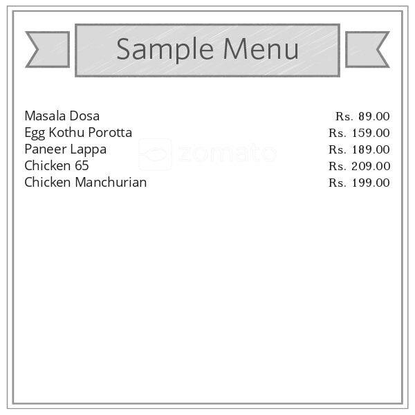 Menu of Pappa Mess, Saravanampatty, Coimbatore