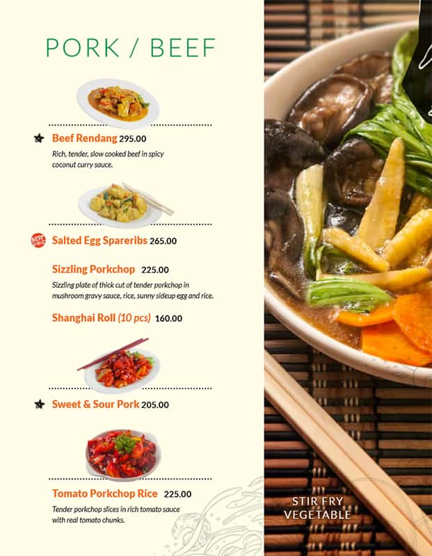 Menu at Bugis Singapore Street Food restaurant, Quezon City, 78 Nicanor ...