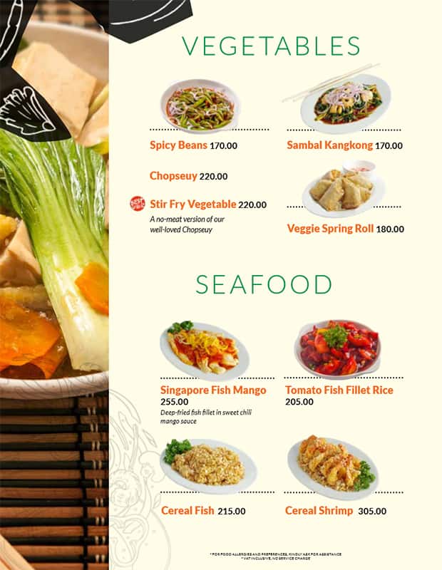 Menu at Bugis Singapore Street Food restaurant, Quezon City, 78 Nicanor ...