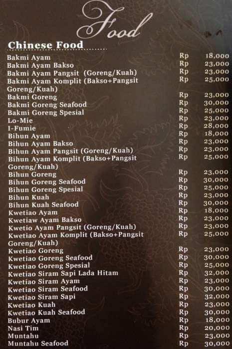 Bengawan's Menu, Menu untuk Bengawan's, Kebon Jeruk, Jakarta - Zomato ...