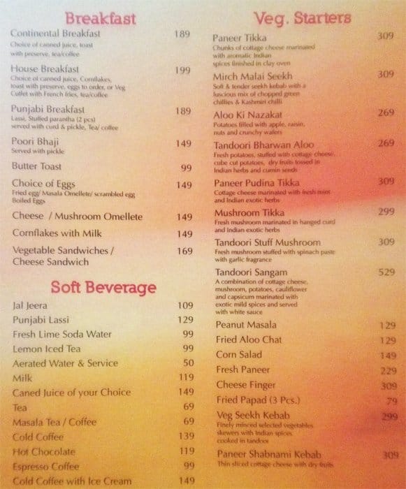 Temptation Menu, Menu for Temptation, Sector 35, Chandigarh - Zomato