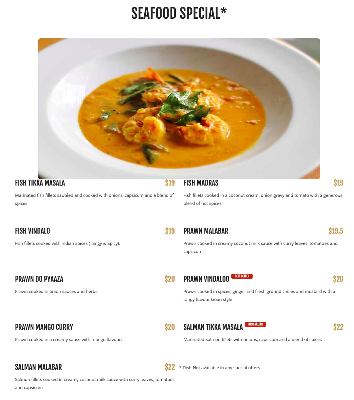 Menu at One Mb Restaurant (British Indian Cuisine), Potts Point, 2/95 ...