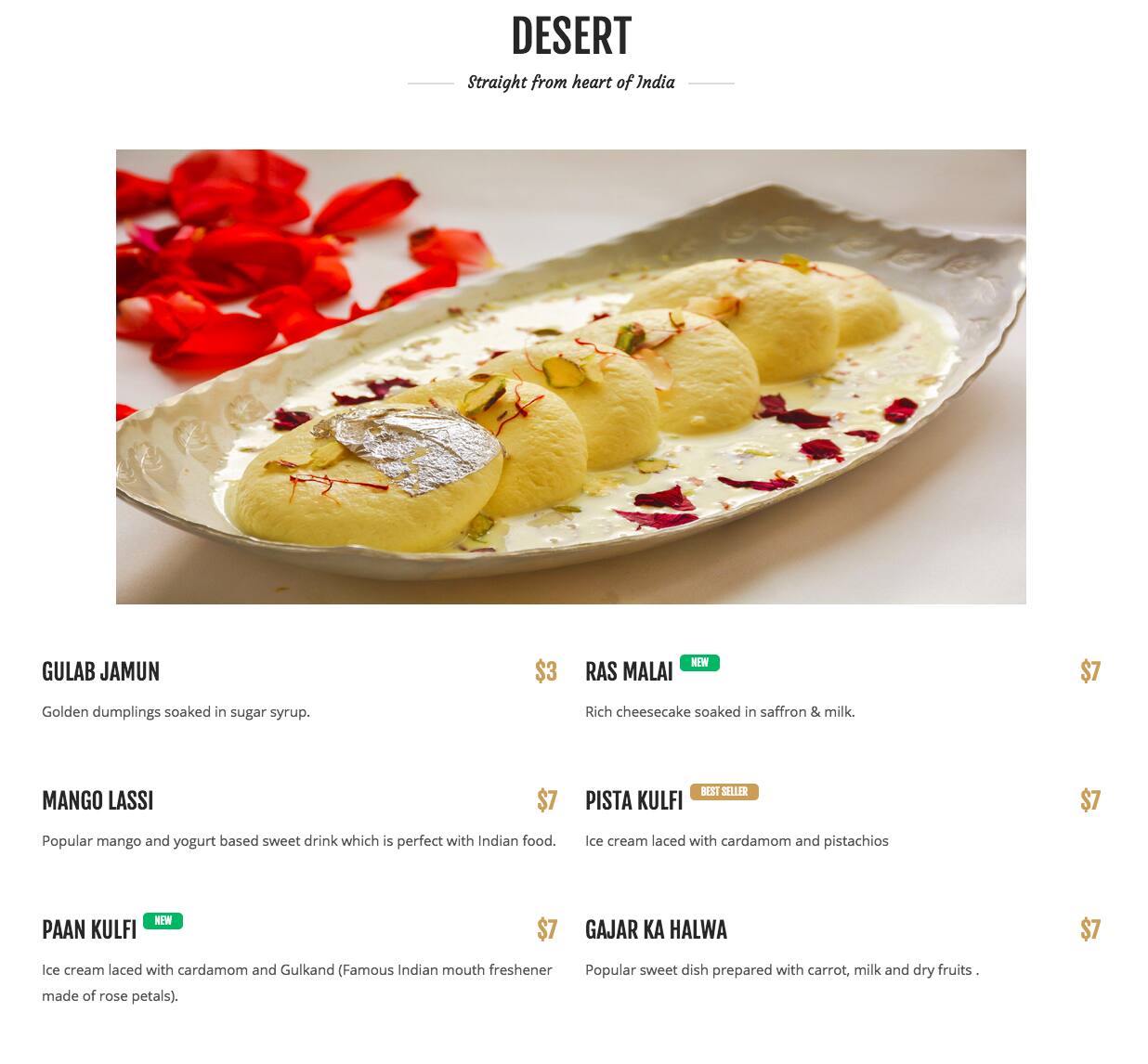 Menu at One Mb Restaurant (British Indian Cuisine), Potts Point, 2/95 ...