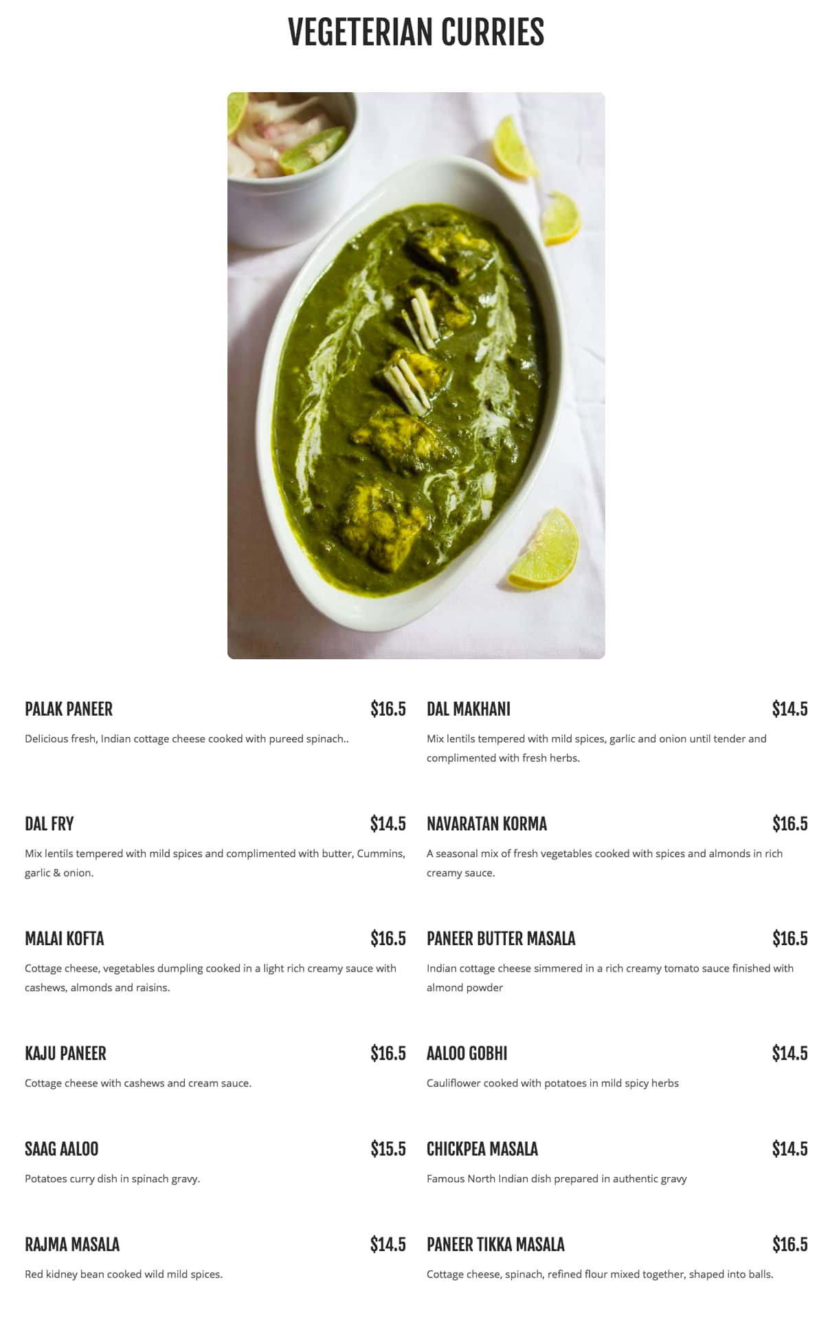 Menu at One Mb Restaurant (British Indian Cuisine), Potts Point, 2/95 ...