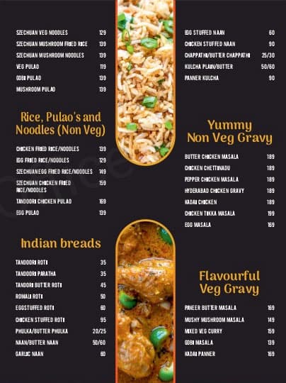 Menu at Tandoori Joint, Coimbatore