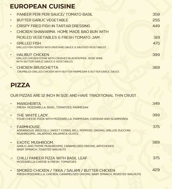 Menu at My Bar, New Delhi, N-49