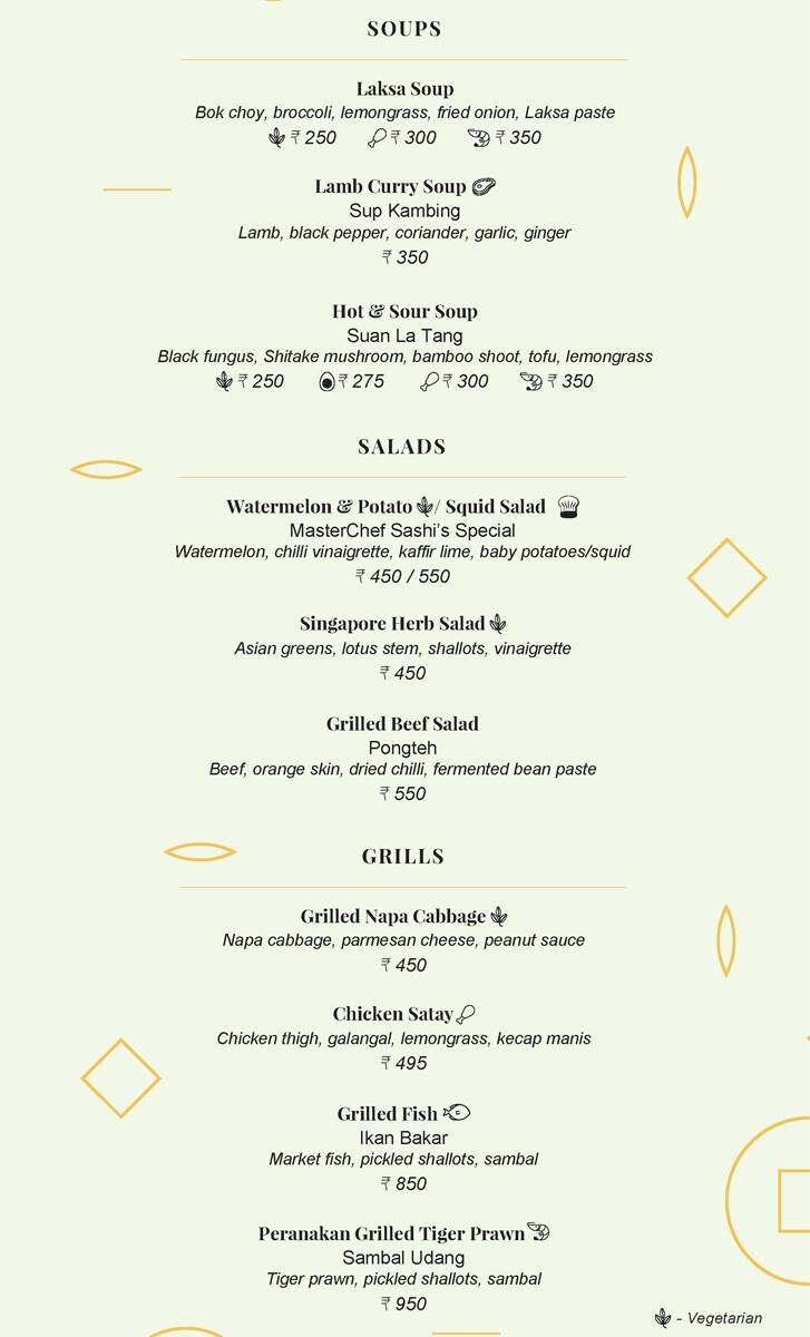 Menu of Pandan Club, T. Nagar, Chennai