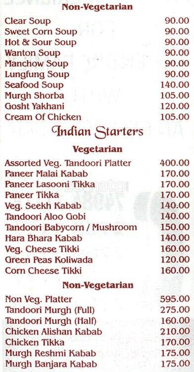 Menu at King's Court, Navi Mumbai, 110/111 Thane Belapur Road