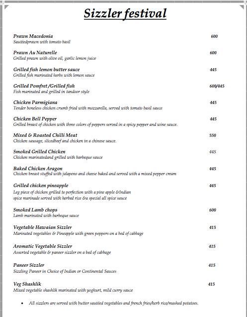 Menu at Terrace Cafe And Grill, Chennai, Shop No. 11