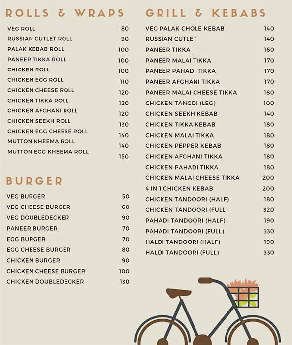 Menu at Solo, Navi Mumbai