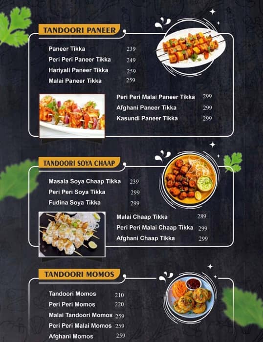 Menu of Galaxy Terrace Cafe, Naroda, Ahmedabad