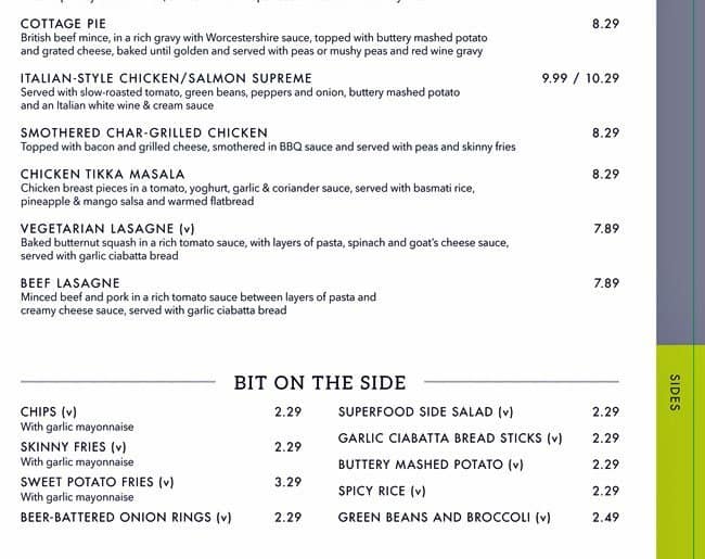 Menu at Slug & Lettuce pub & bar, Croydon, 10 Park Ln