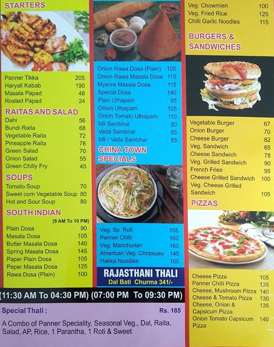 Menu at Kanji, Jaipur, 32