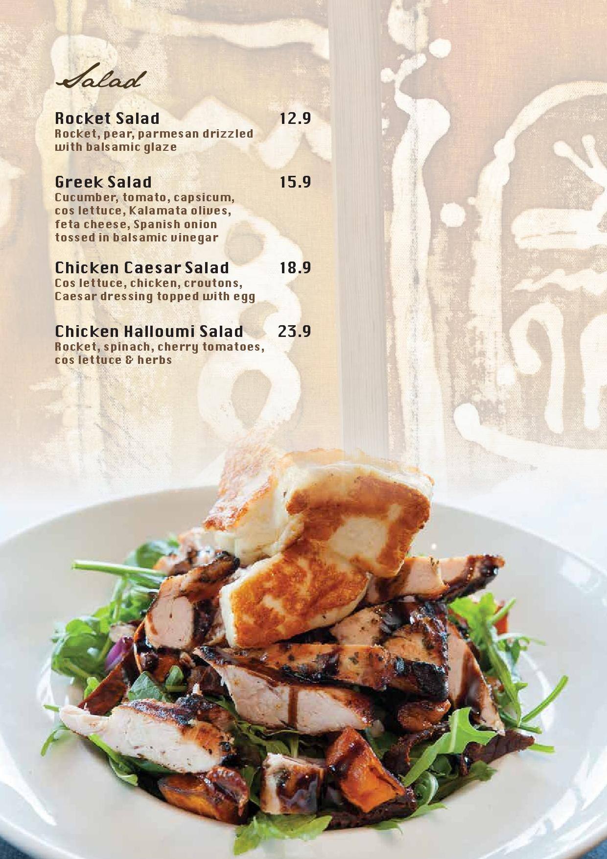 Menu at The Spot restaurant, Liverpool, 333A Macquarie St