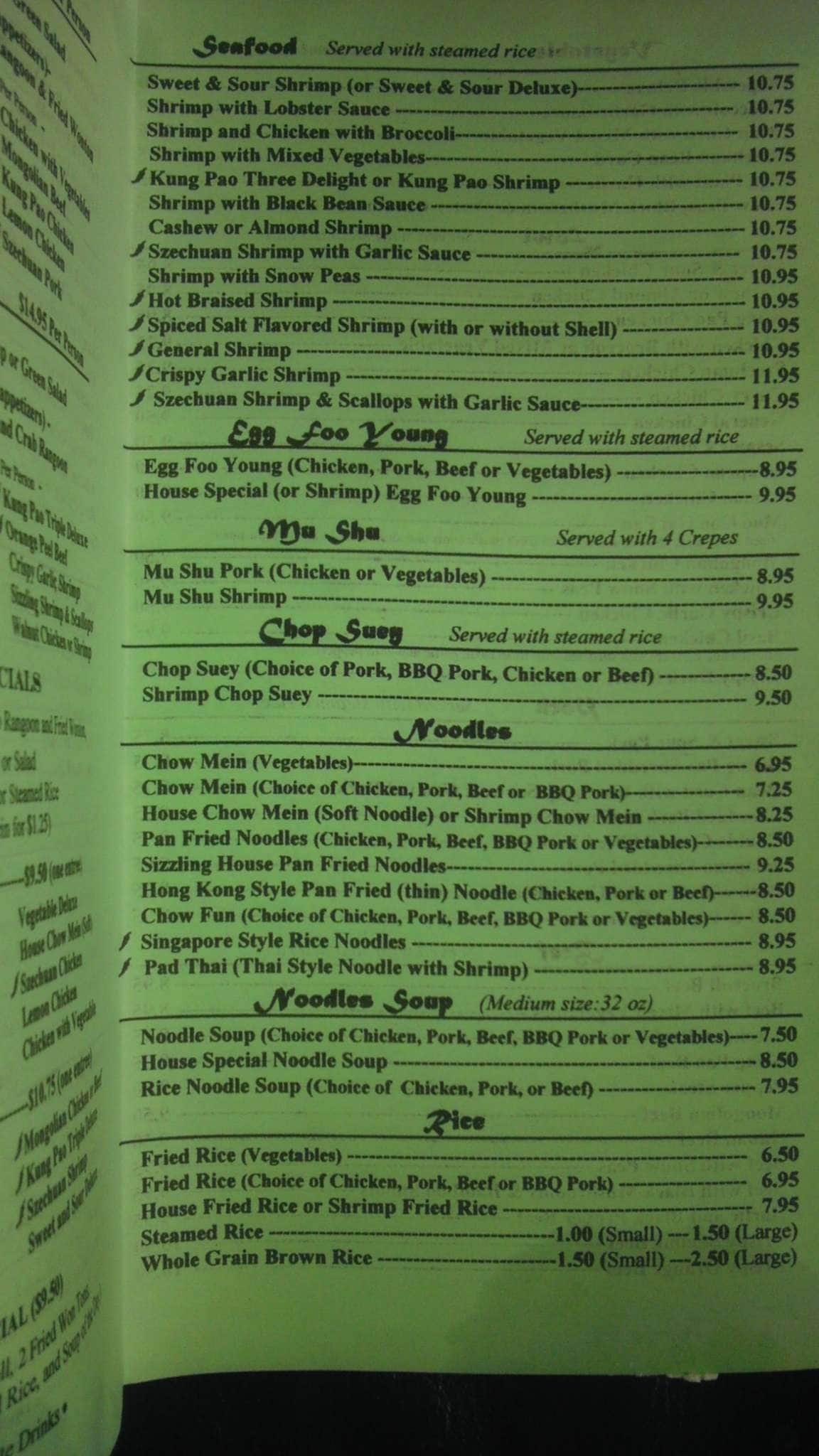 Two Guys From Hong Kong Menu, Menu for Two Guys From Hong Kong, Reno ...