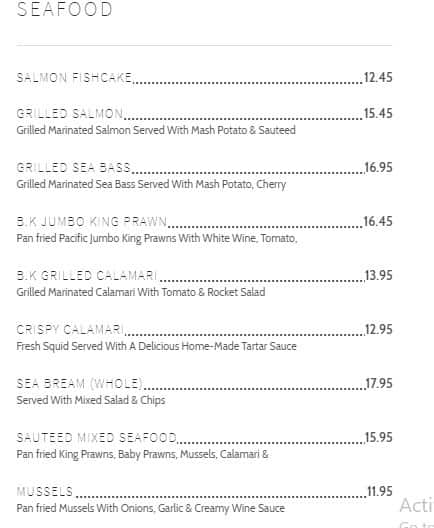 Menu at BROTHERS KITCHEN restaurant, London