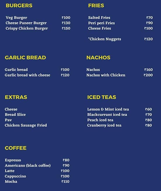 Menu of The Persian Cafe, NIBM Road, Pune