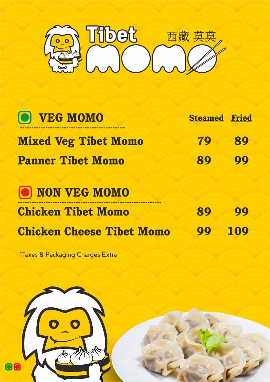 Menu of Tibet Momo - World Class Pan Asian Cuisine, Velachery, Chennai