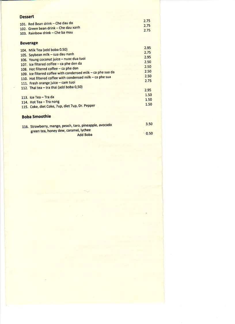 Menu at Noodle 21 restaurant, Redlands