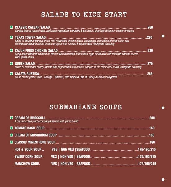 Texas Tower Menu, Menu for Texas Tower, Kharadi, Pune - Zomato