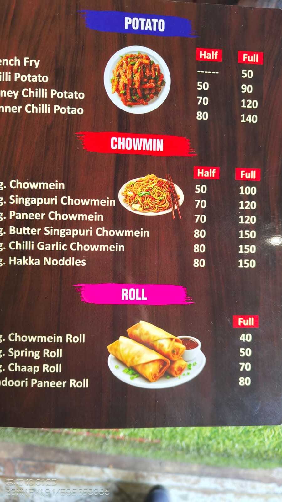 Menu of Jp Restaurant, Loni, Ghaziabad