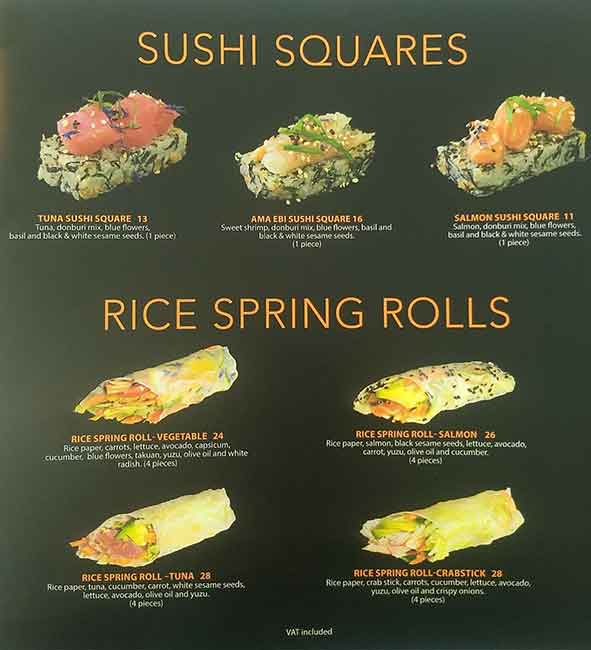 Menu at Studio City Sushi Counter restaurant, Dubai, Ground Floor of ...