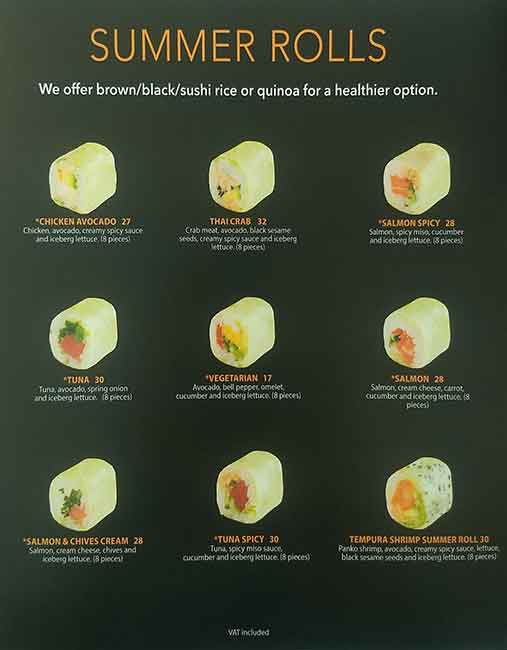 Menu at Studio City Sushi Counter restaurant, Dubai, Ground Floor of ...