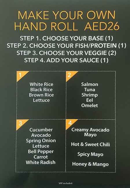 Menu at Studio City Sushi Counter restaurant, Dubai, Ground Floor of ...
