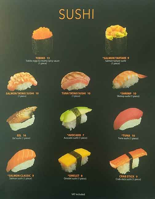 Menu at Studio City Sushi Counter restaurant, Dubai, Ground Floor of ...