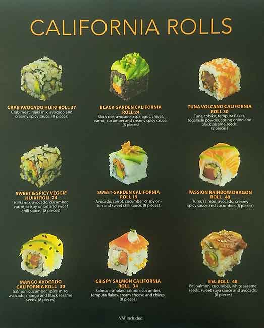 Menu at Studio City Sushi Counter restaurant, Dubai, Ground Floor of ...
